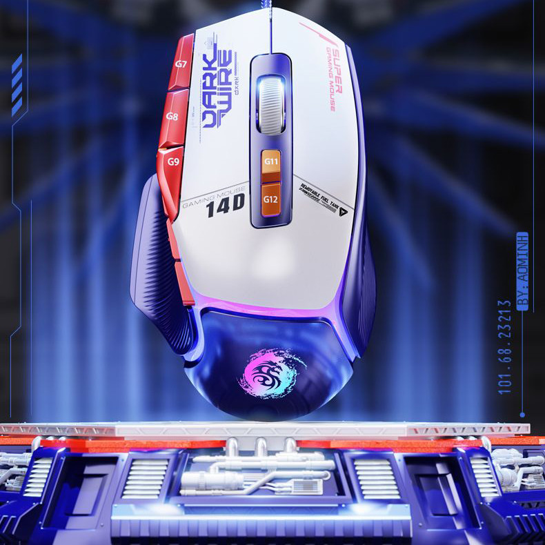 Yuanzu Demon Sword คีย์ที่กำหนดเอง E-Sports Silent 502X Wang Wenming Pointer Macro Pressure Gun ...