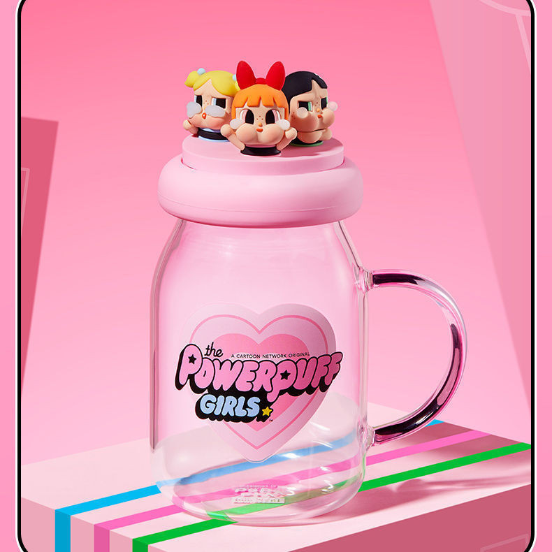 P POPMART POPMART CRYBABY x Powerpuff Girls Series ถ้วยแก้ว ...