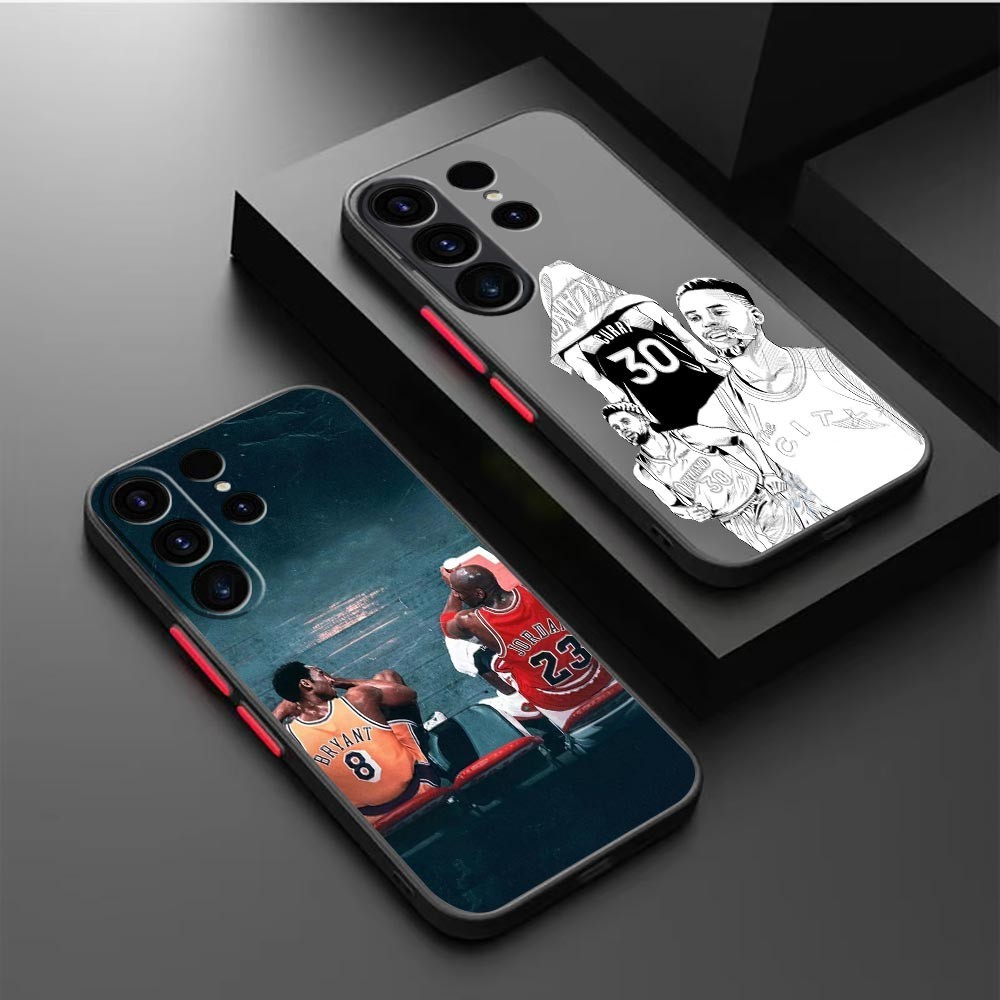 ฝาครอบโทรศัพท ์ Mickael Jordon Bryant Kobe Curry สําหรับ Samsung Galaxy ...