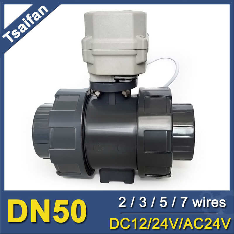 Dn50 UPVC True Union Electric Ball Dc12 Dc24v Ac24v Motorized Water Vae ... Dn50 UPVC True Union Electric Ball Dc12 Dc24v Ac24v Motorized Water Vae ...