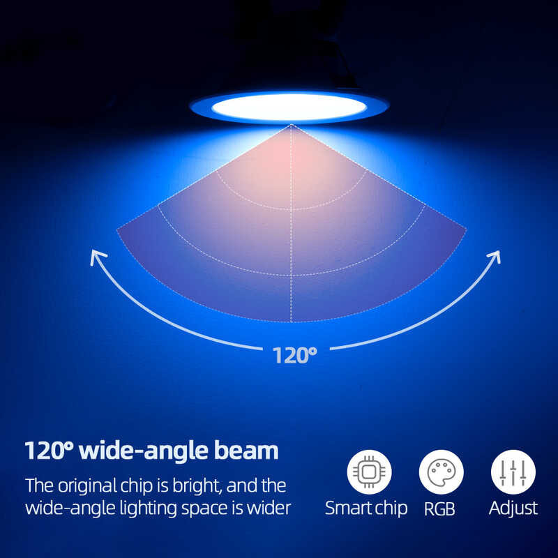 TUYA RGBW Wifi Bluetooth Smart LED Downlight 7W 15W Celling Light App ...