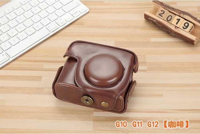 Photo Waterproof PU Leather Bag Body Cover Case For CANON G10 G11 G12 G15 G16 Digital Camera ...
