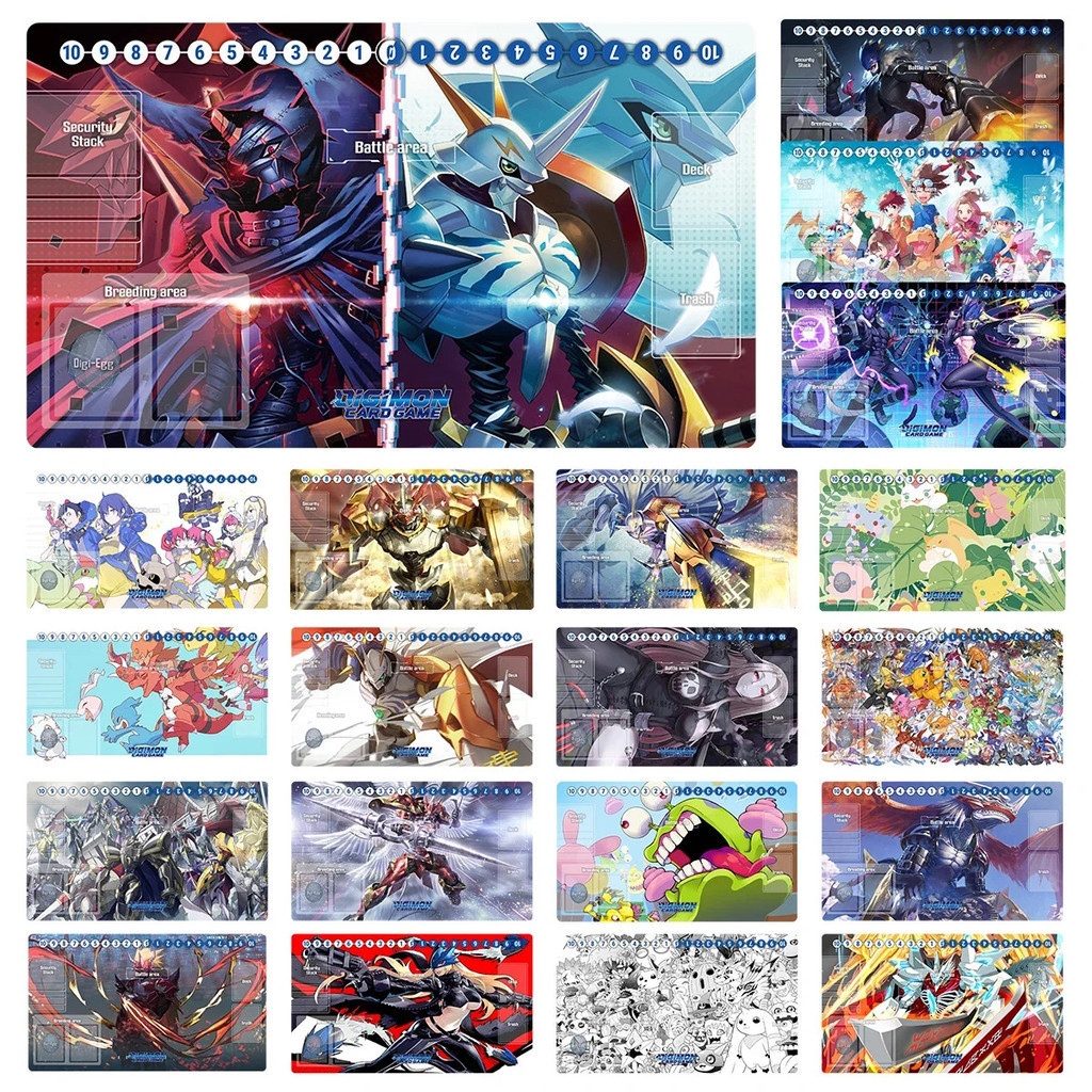 Digimon Playmat Omnimon Lady Devicmon Beelzemon Imperialdramon Board ...