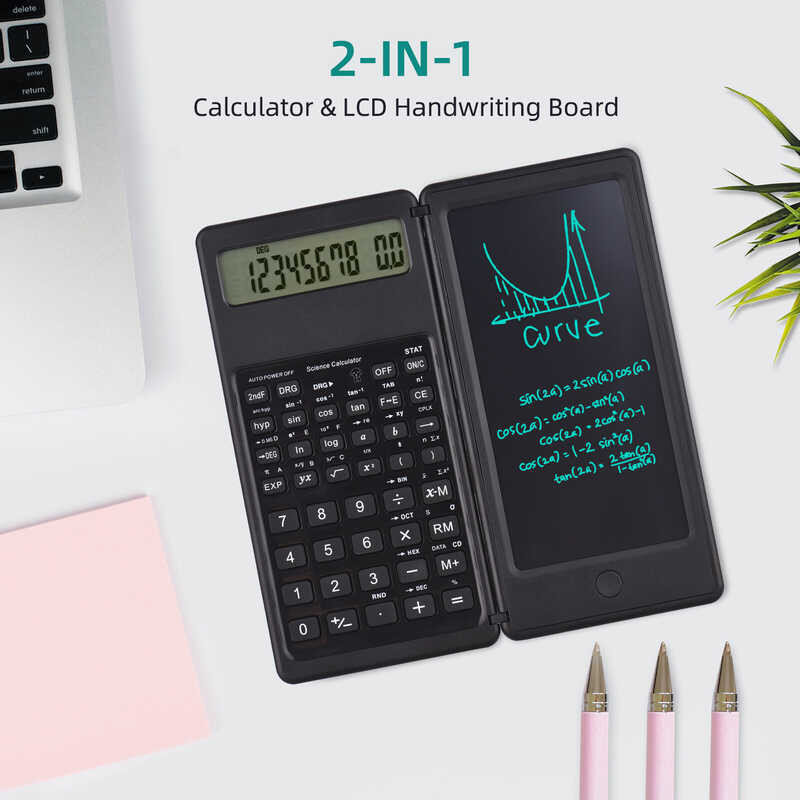 With Calculator LCD Writing Tablet Desktop Calculators 10 Digits ...