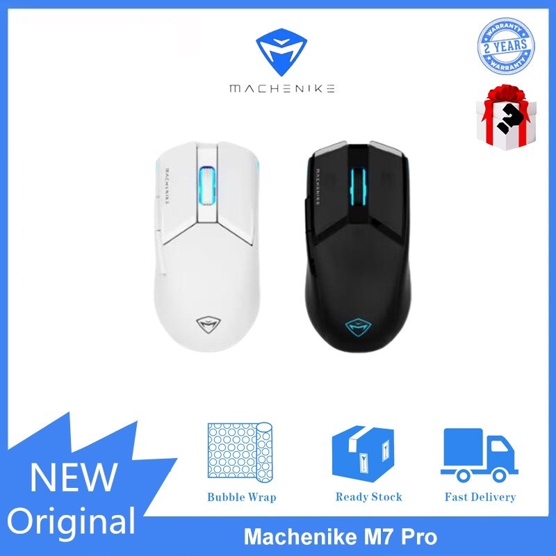 Machenike M7 Pro เมาส์เซนเซอร์ แบบใช้สาย โหมดคู่ ไฟ RGB | Shopee Thailand