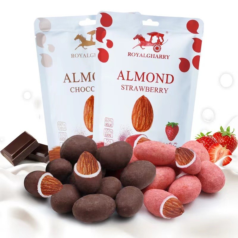 พร้อมส่งในไทย Almond Royal Gharry อัลมอนด์ แอลมอน เคลือบ อัลมอนด์เคลือบ ...