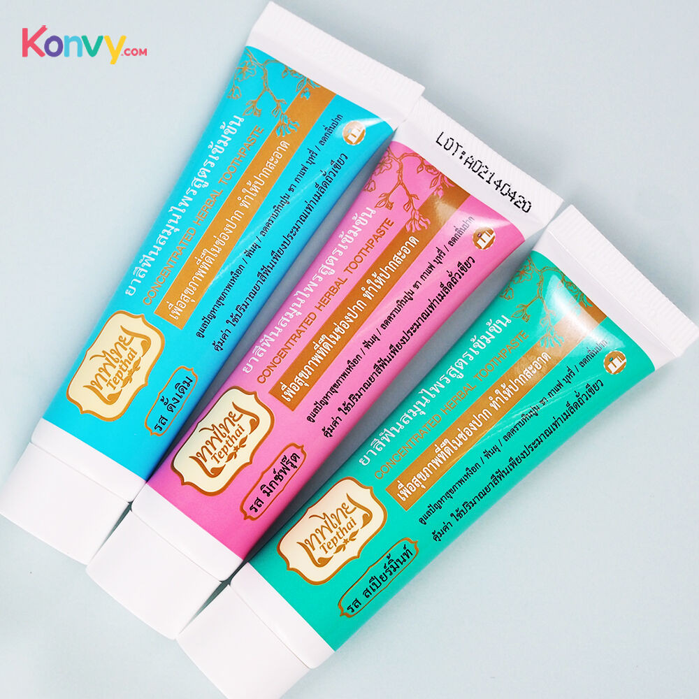 Tepthai Herbal Toothpaste Spearmint 30g. | Shopee Thailand