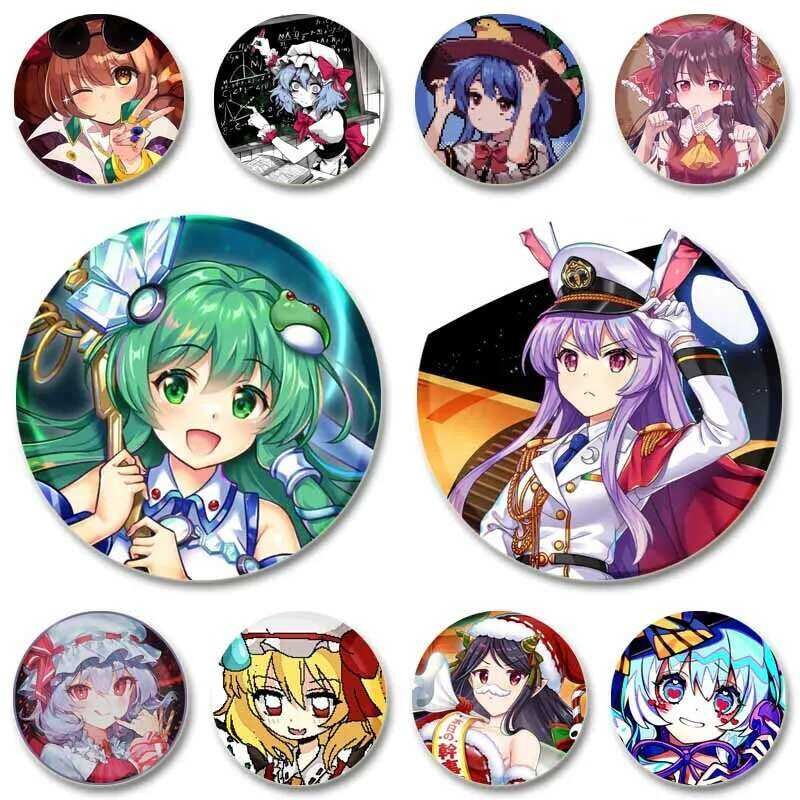 Pop เกม Touhou โครงการ Lapel Pins การ์ตูน Hong Meiling Sakuya ปุ่ม ...