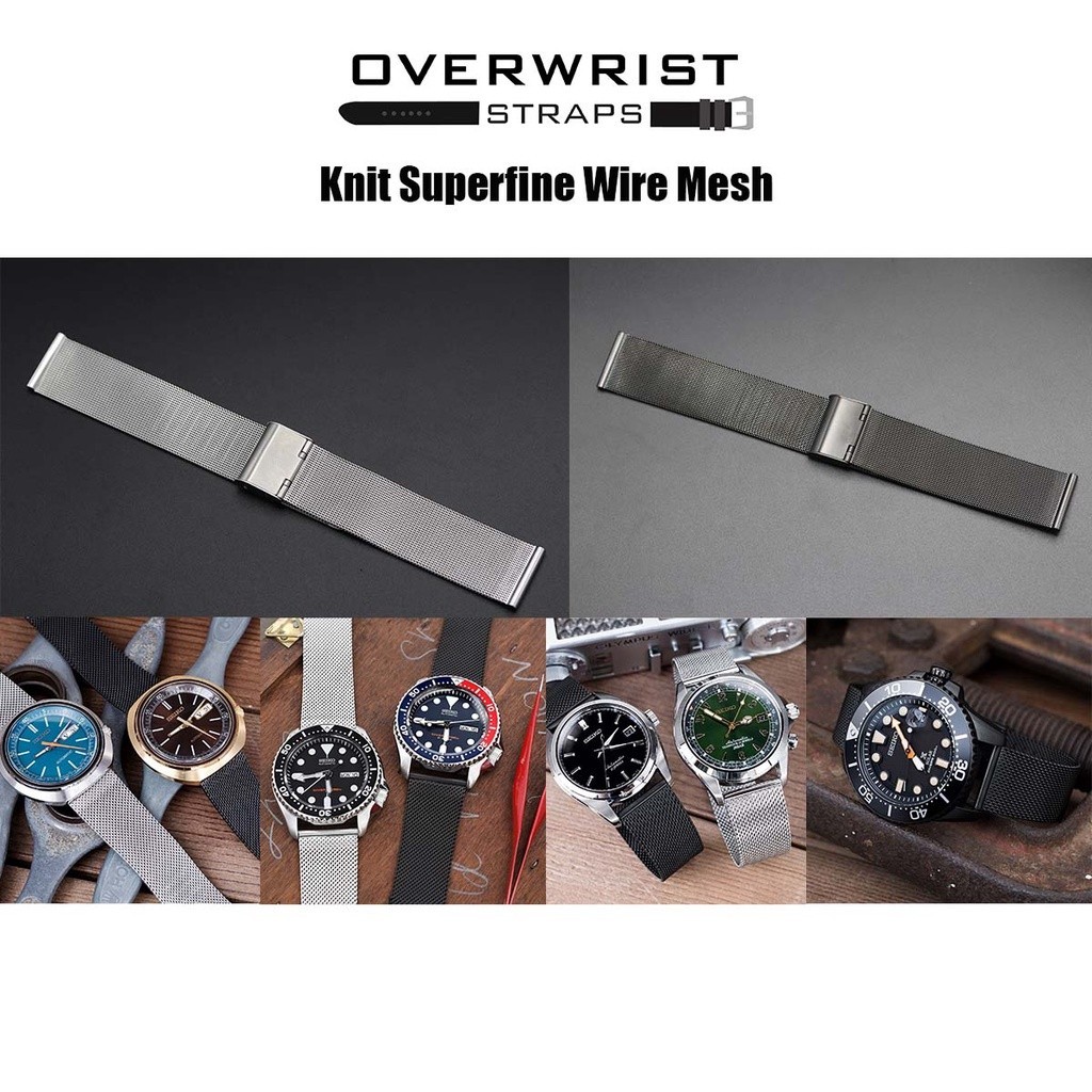 ♞,♘,♙สายนาฬิกา overwrist สายถักวินเทจ รุ่น Knitted Superfine Wire Mesh ...