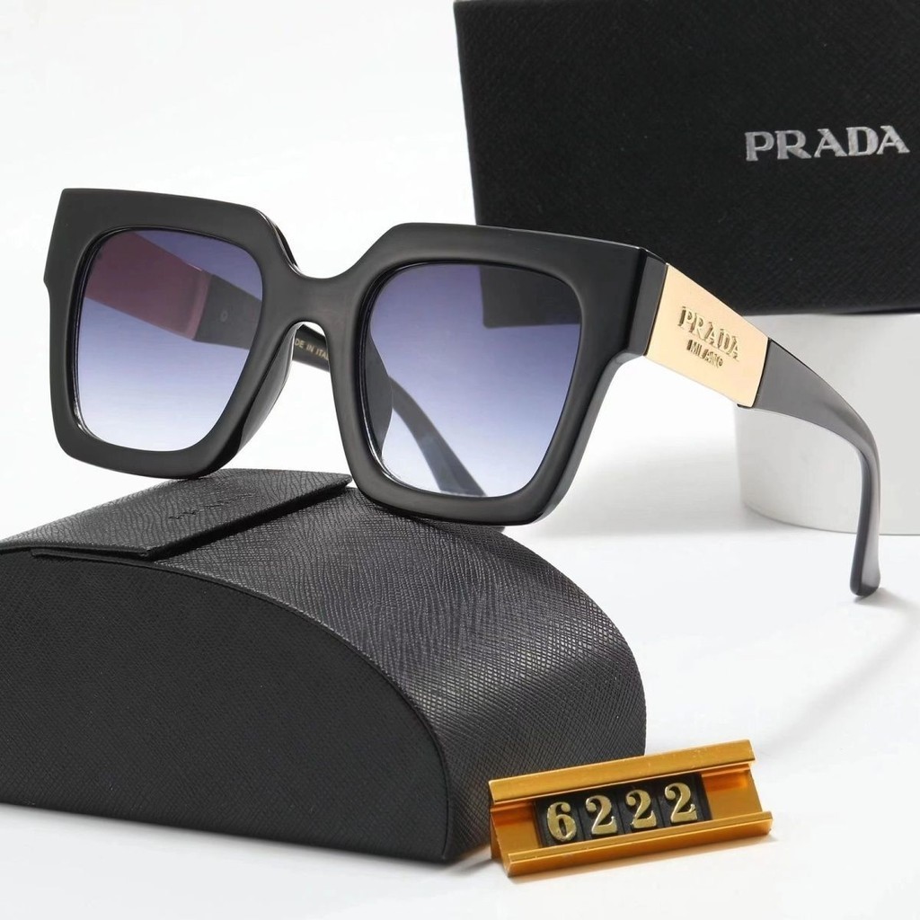 Prada Pujia แว่นกันแดดกรอบใหญ่ในยุโรปและอเมริการุ่นสูง Ins ความรู้สึก ...