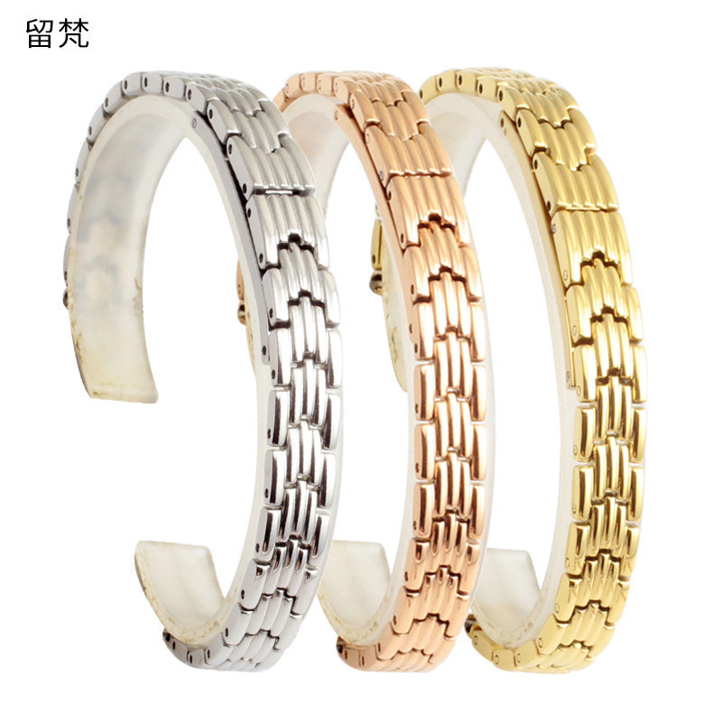 สุภาพสตรี Zuofan สายนาฬิกาเหมาะสําหรับ Armani Langqin Tissot 14 มม.ขนาด ...