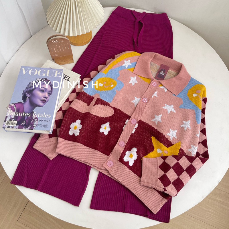 One Set Bintang Polo - ชุดถักนิตติ ้ งผู ้ หญิง | Shopee Thailand