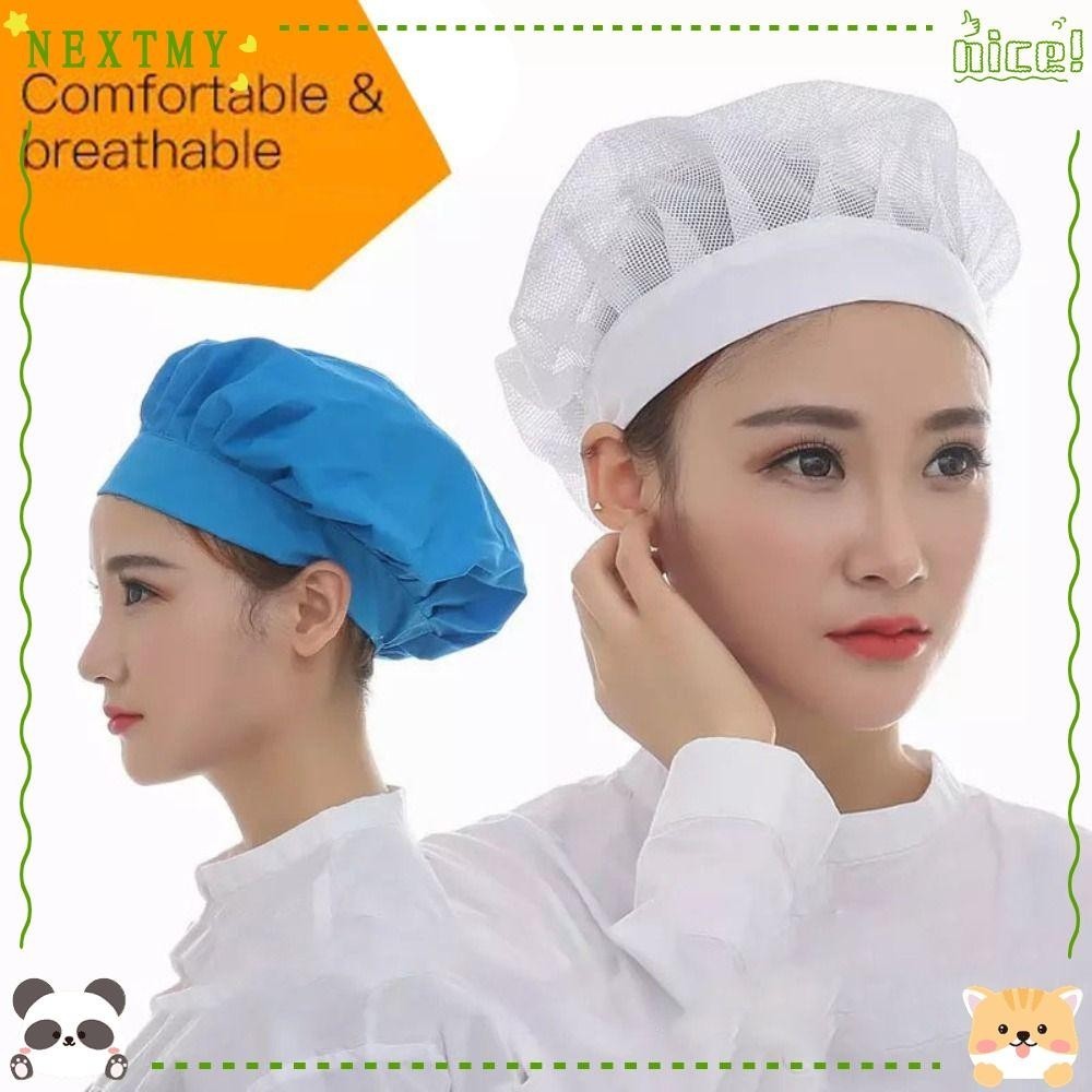 ในสต็อก NEXTMY Cook Hat, Food Service Bundled Hair Chef Cap, Chic Hair ...