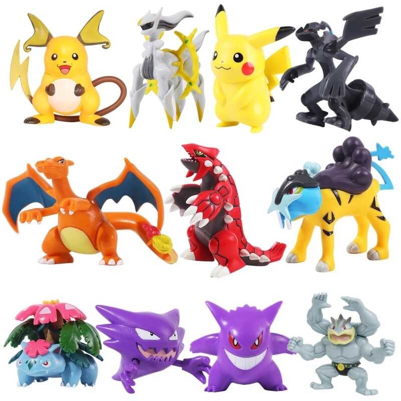 6-10Cm Figures Toys Gengar Gastly Arceus Pikachu Charizard Figure Model ...