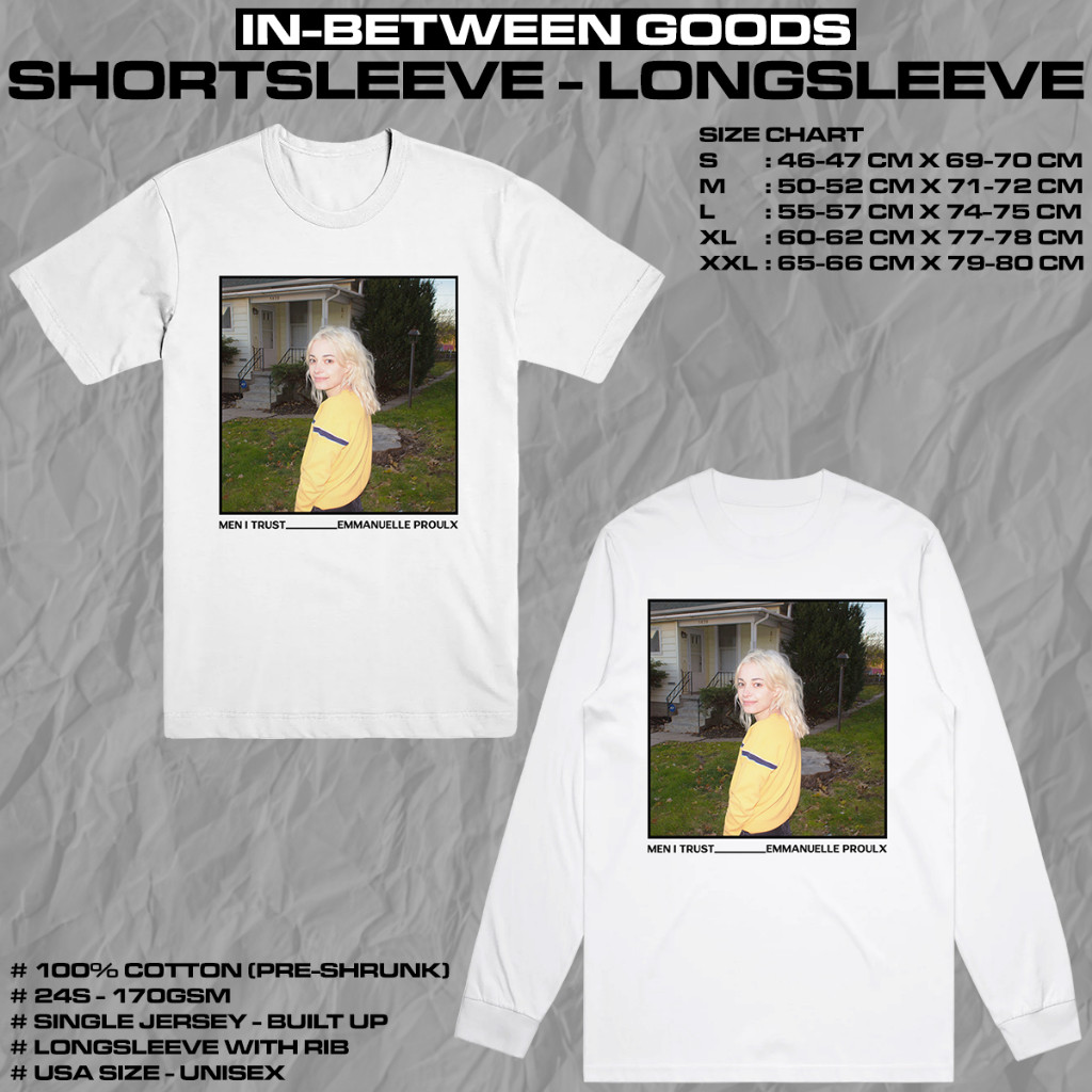 ในสต็อก Men I TRUST - EMMANUELLE PROULX | เสื้อยืด | แขนยาว | กรีนแบนด์ ...