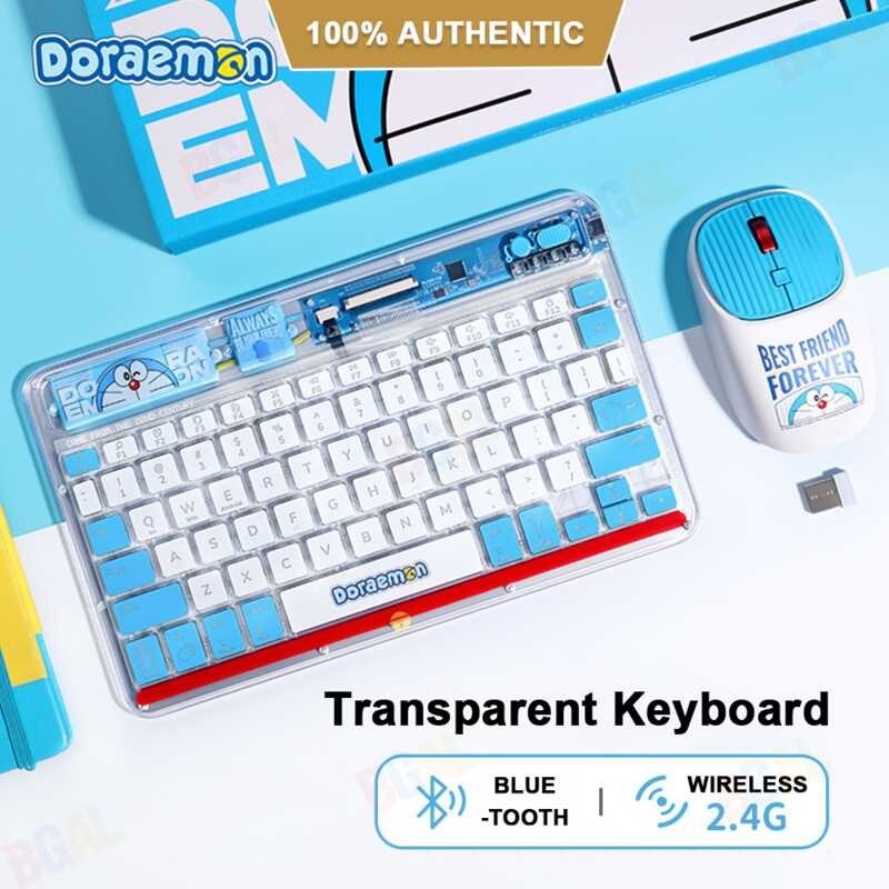 Doraemon 100% Authentic Wireless Mouse Bluetooth Keyboard for PC Laptop ...