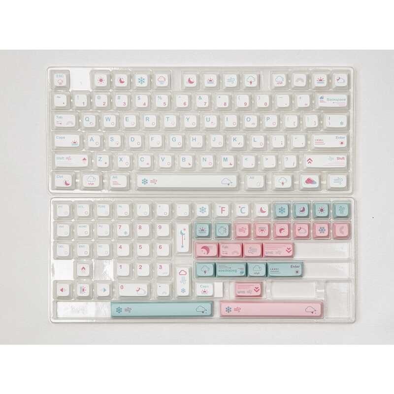 , Weather Keycaps 132 key sublimation PBT XDA weather Cherry MX ...