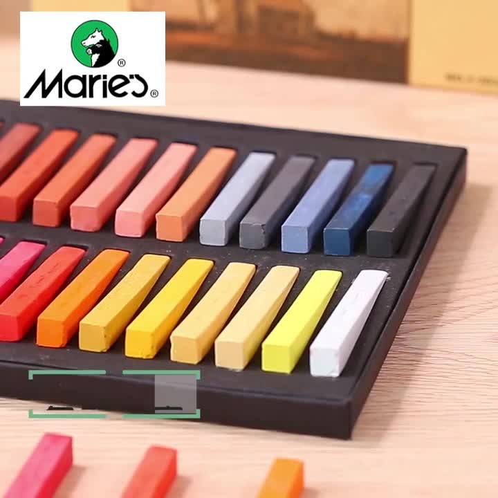 Marie's Dry Masters Pastel Stick Crayons 12/24/36/48 สีศิลปะจิตรกรรมชุด ...