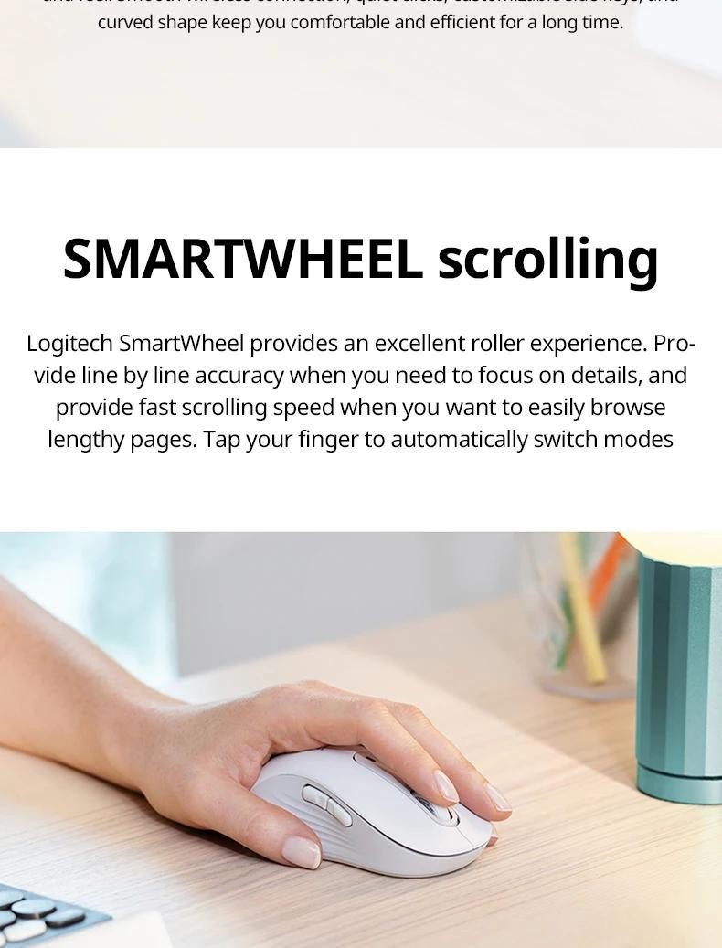 เมาส์ไร้สาย Logitech Signature Plus M750 2.4Ghz เมาส์ USB ไร้สายสําหรับ ...