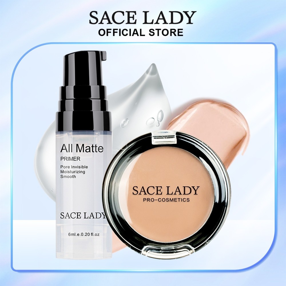 Sace LADY Makeup Set All Matte Pore Invisible Face Primer + คอนซีลเลอร ...