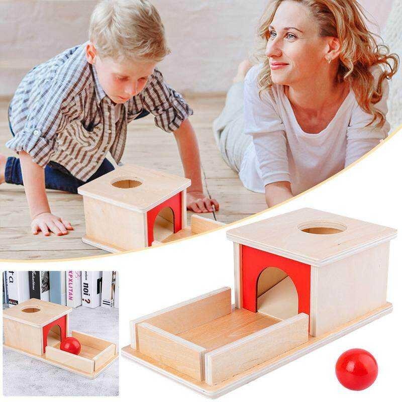 ILADA Health Montessori Object Permanence Box With Tray And Ball Infant ...