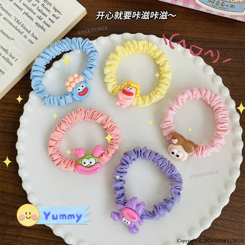 Getah Rambut 香大嘴发圈 เชือกผมมอนสเตอร์ 可爱ins 香女心甜美大发绳卡通多层发饰性感皮绳发饰头饰 น่ารัก ...