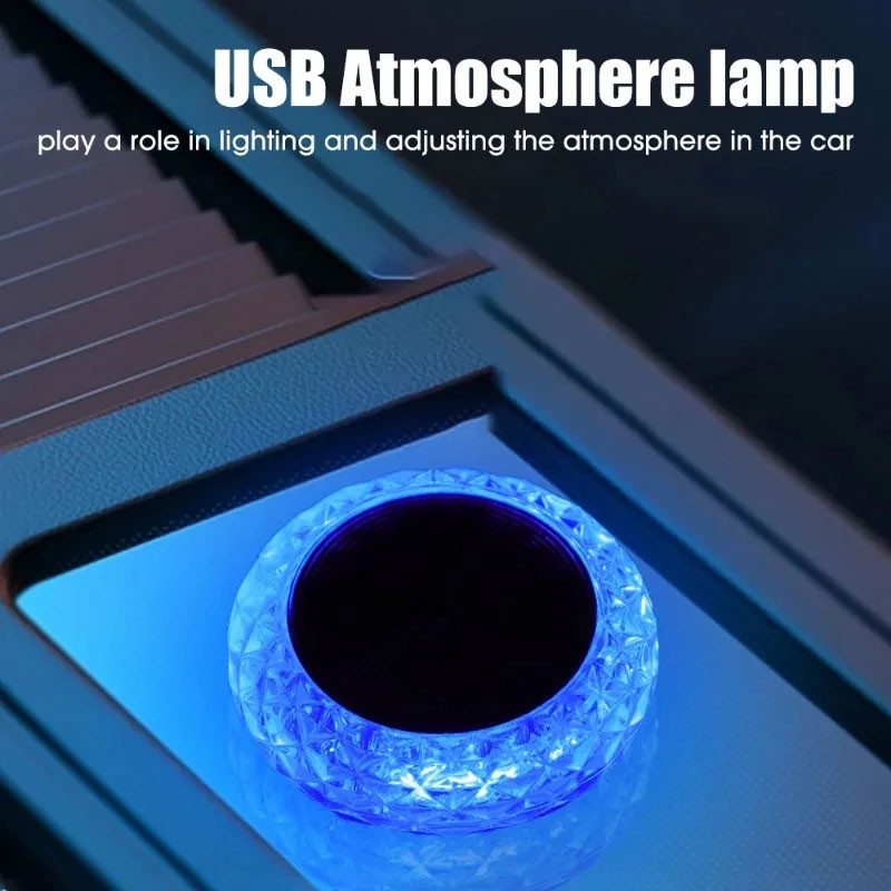 รถใหม่ USB Ambient Light รถ LED สัญญาณไฟตกแต่งเหมาะสําหรับยานพาหนะส่วน ...