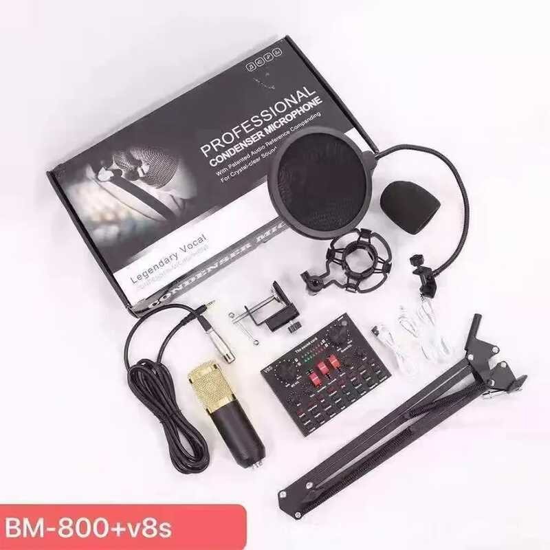 BM-800 (จัดส่งที่รวดเร็ว） V8 Capacitive Mic Kit ชุดบันทึกไมโครโฟน ...