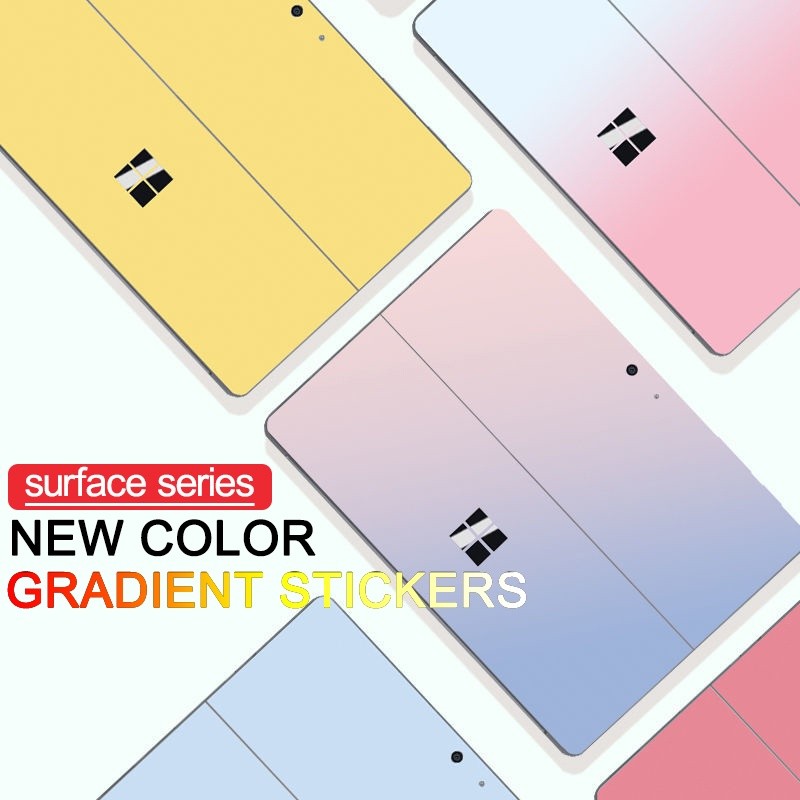 ในสต็อก Microsoft Surface Tablet Stickers Gradient สําหรับ Surface Pro ...