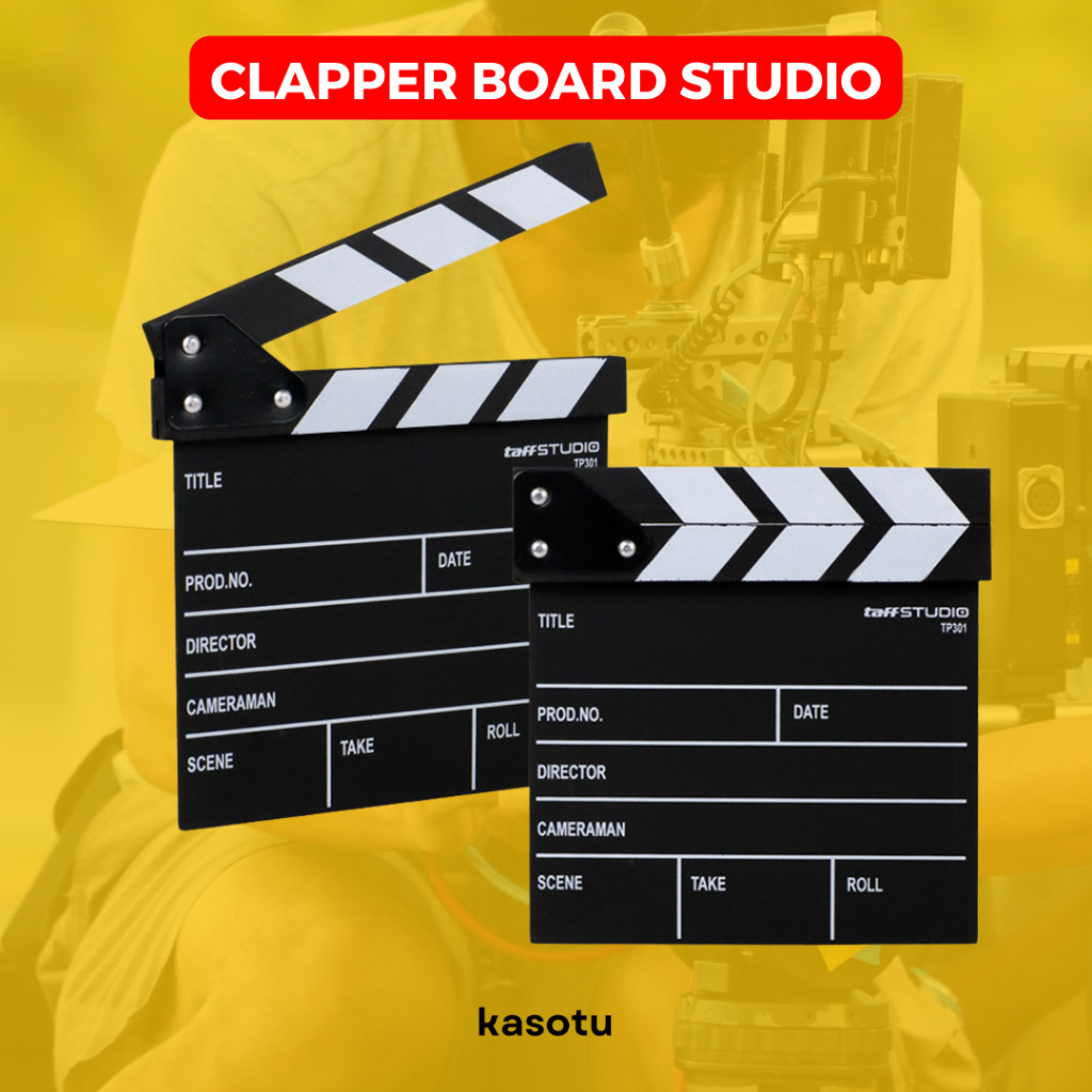 ในสต็อก Professional Clapper Board Take Action Board Film Director Cinema Display | Shopee Thailand