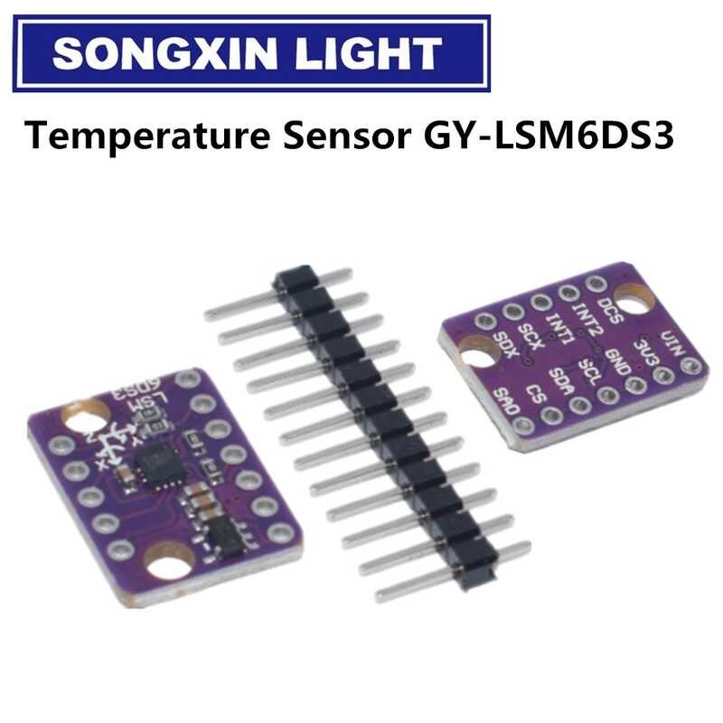 Gy-Lsm6ds3 Accelerometer Gyro Embedded Digital Temperature Sensor Board SPI IIC I2c Interface ...