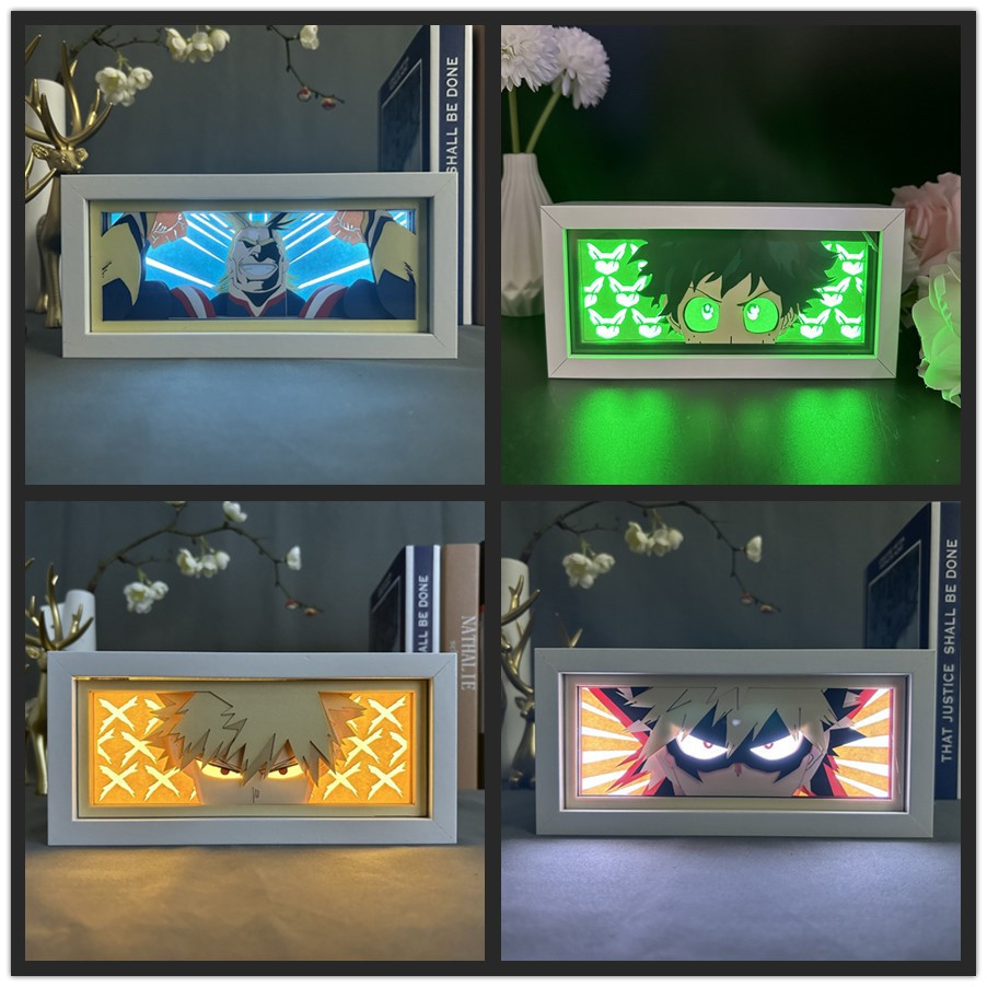 My Hero Academia Light Box Todoroki Shoto Bakugou Katsuki รูปโคมไฟข ้ ...