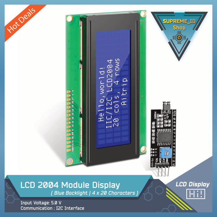 ในสต็อก Lcd2004 I2C IIC LCD (4X20 ตัวอักษร) 2004 ชุดโมดูลแบ็คไลท์หน้าจอ ... ในสต็อก Lcd2004 I2C IIC LCD (4X20 ตัวอักษร) 2004 ชุดโมดูลแบ็คไลท์หน้าจอ ...