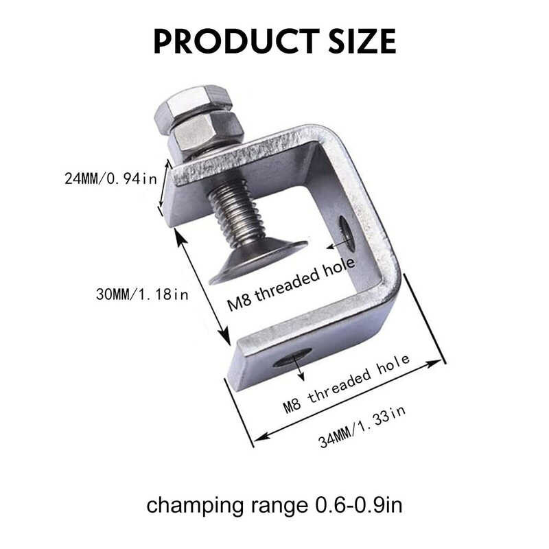 LY C-Clamp ที่หนีบงานไม้หนีบรูปเสือแบบ มี4ชิ้น304สแตนเลสม | Shopee Thailand