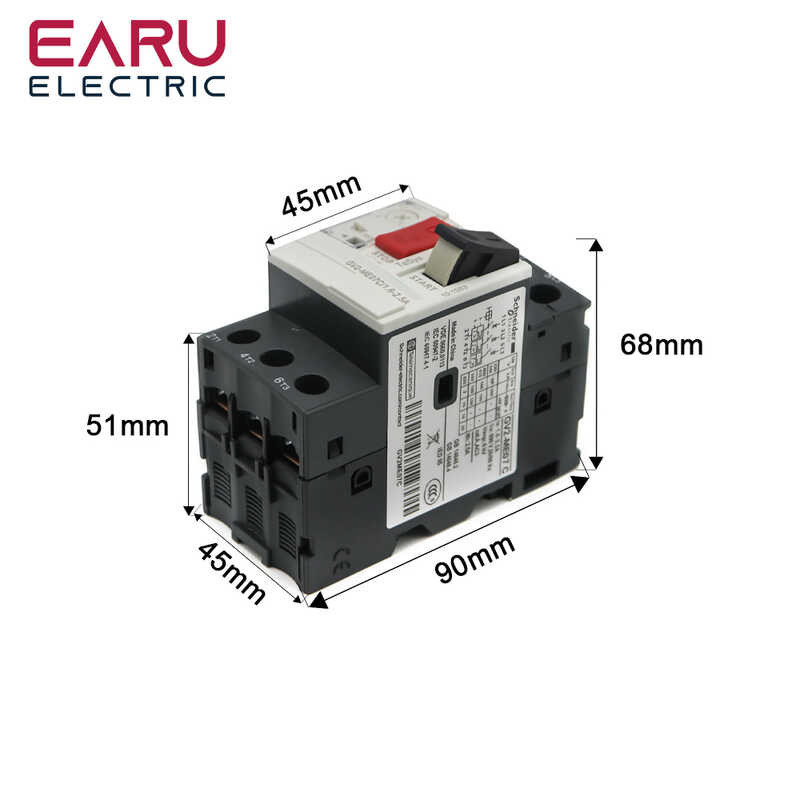 Gv2me ซีรี่ส์สตาร์ทป้องกันปุ่มวงจร 3P Thermomagnetic ประเภทมอเตอร์ไฟฟ้า ...