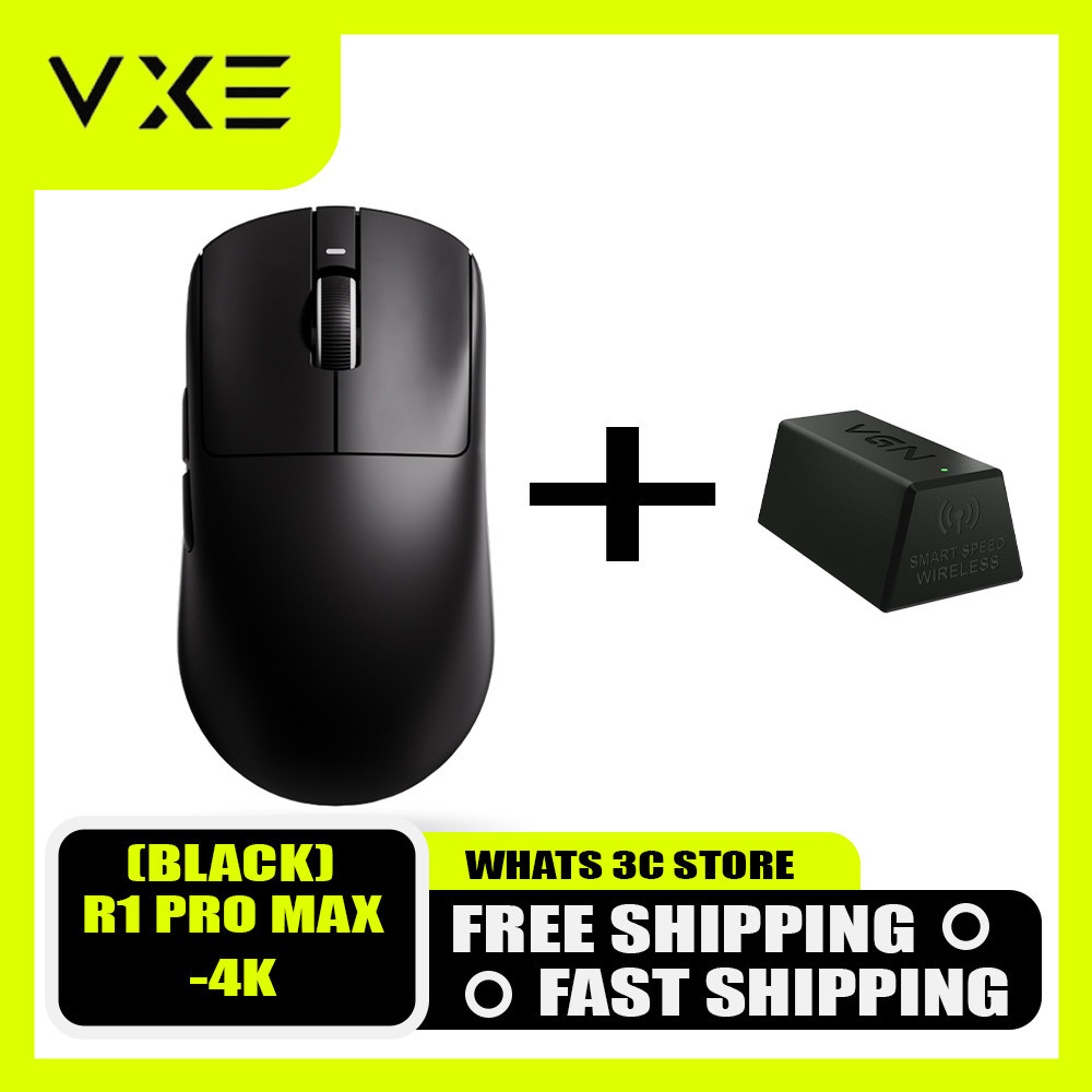 Vgn Vxe R1 Pro Max Mouse Black R1 Pro Max Tri Mode Bluetooth Wireless 4k Reciver E-sports Mice ...
