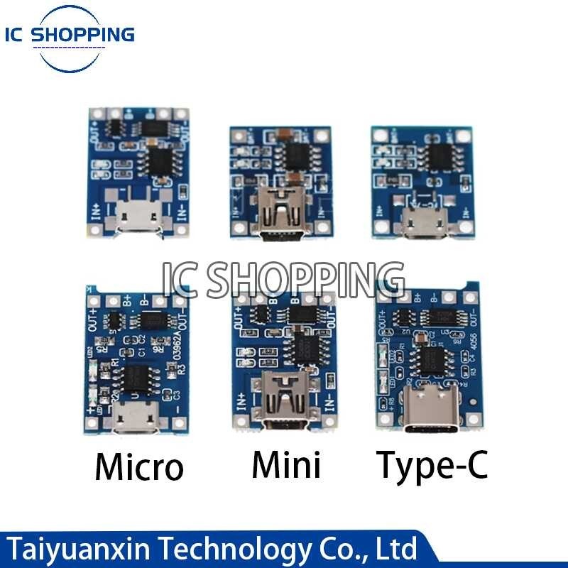 5Pcs 3.7V 3.6V 4.2V 1A Tp4056 18650 Lithium Battery Charger Module ...
