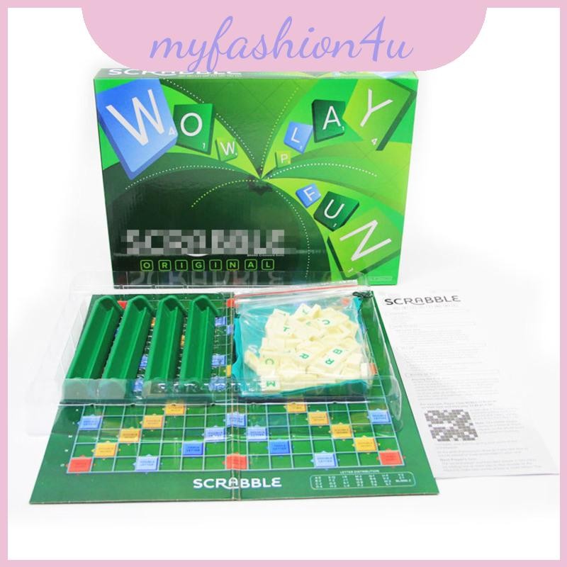 เกมกระดาน เกม Scrabble คลาสสิกสําหรับครอบครัวและเพื่อนผูกเวลา | Shopee Thailand