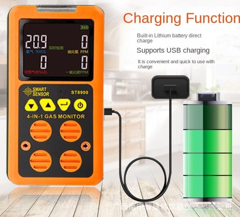 Smart SENSOR ST8900 เครื่องวิเคราะห์ 4 in 1 เครื่องตรวจจับก๊าซแบบใช้มือ ...