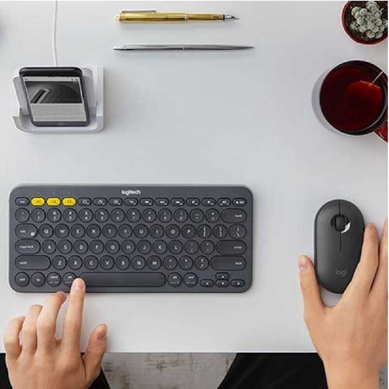 K380 Logitech Origina Wireless Bluetooth Multiple Devices Ultra Mini Keyboard for iPhone iPad ...