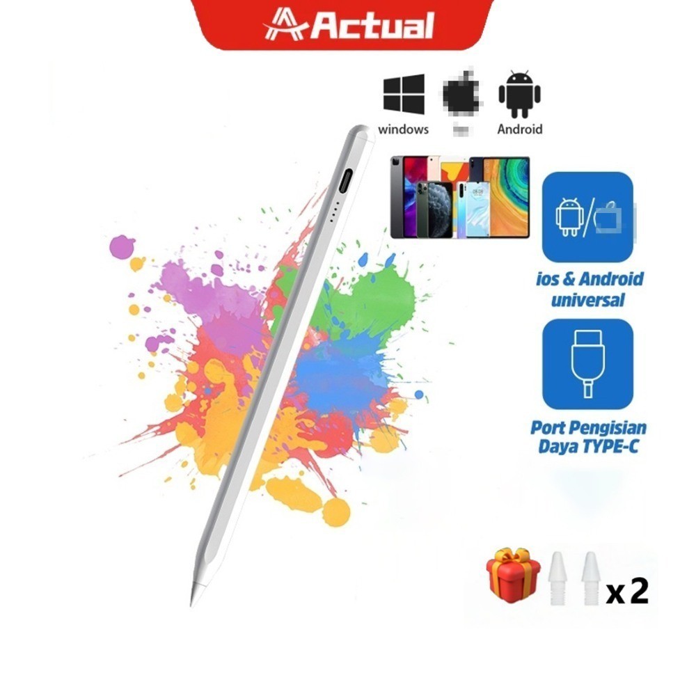 สไตลัสจริง Universal Tilt Sensing Capacitive ปากกาสําหรับโทรศัพท์มือถือ ...