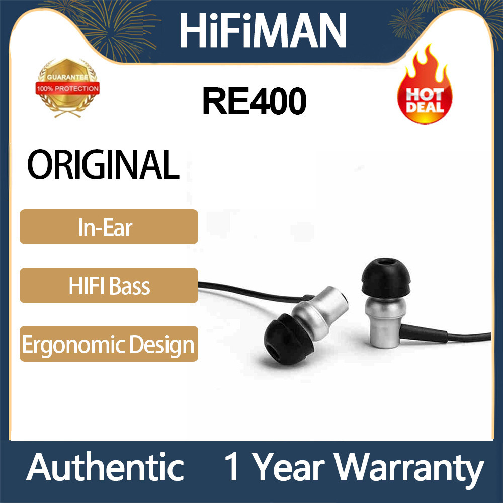 ของแท้ HIFIMAN RE400 RE400A ชุดหูฟังอินเอียร์ HiFi แบบมีสาย 3.5 มม. พร้อมไมโครโฟน | Shopee Thailand