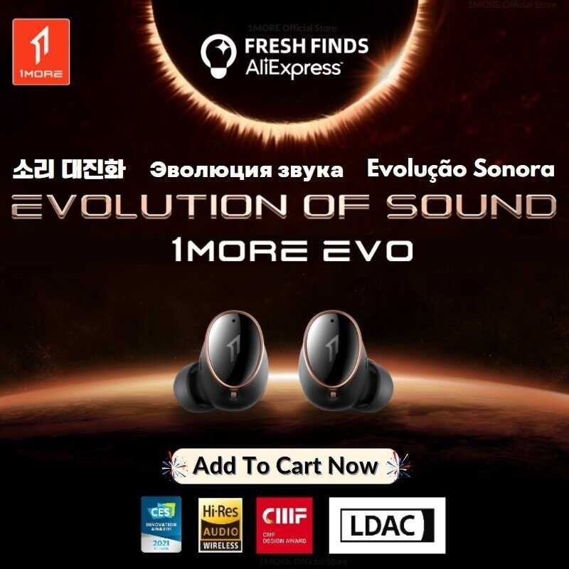 1More EVO Evolution Of Sound Flagship Hi-Res Wireless Earbuds LDAC ...