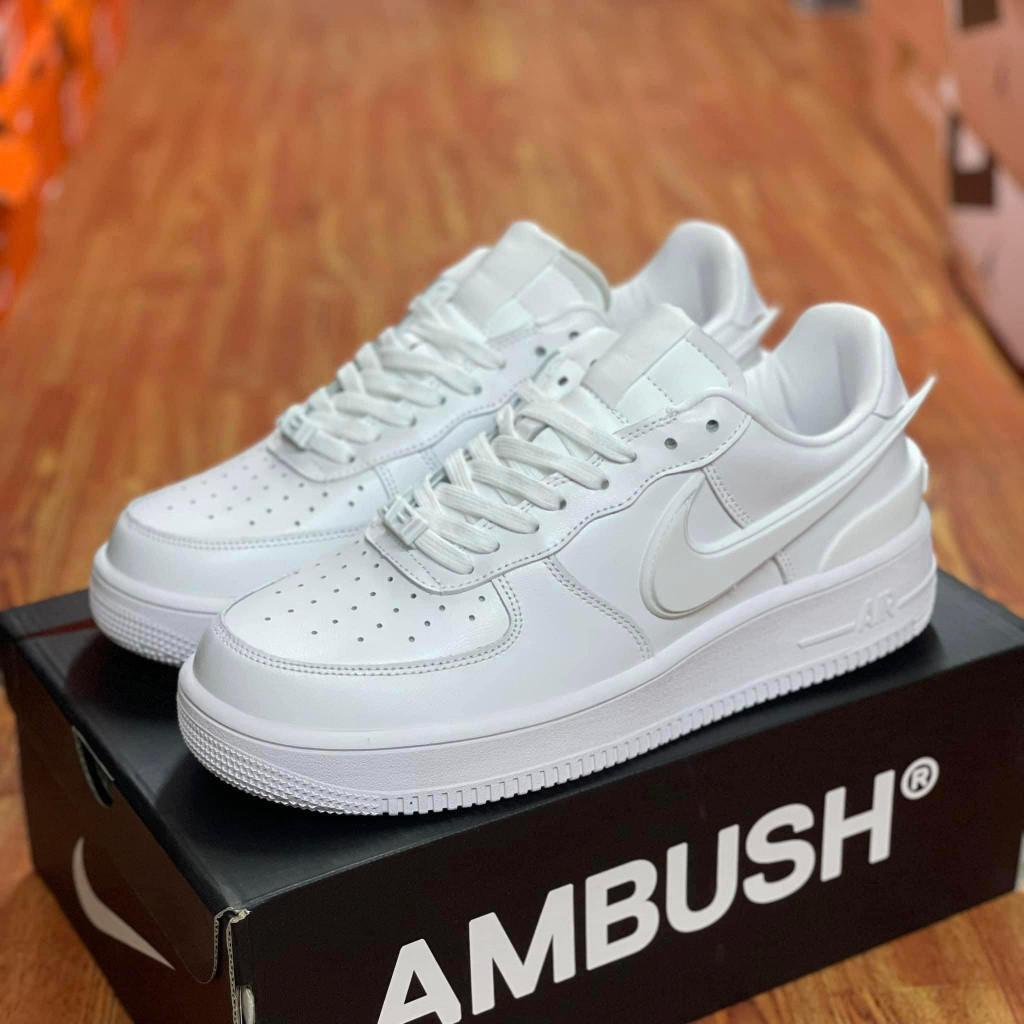 ♞,♘,♙อีอาร์พี | Air Force 1 Ambush "Triple White" (คุณภาพสูงสุด) แถมถุง ...
