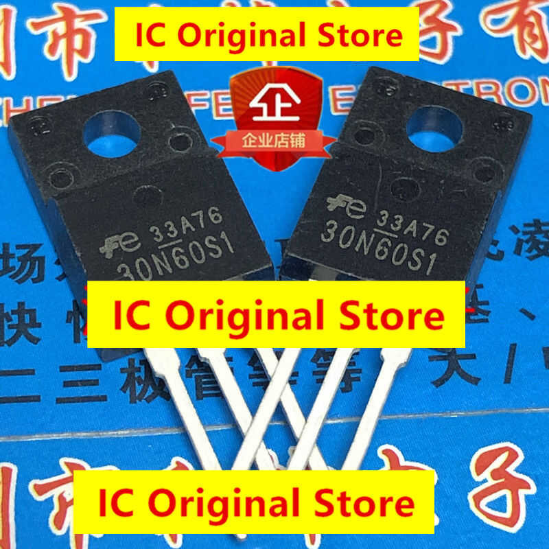 10pcs30N60s1ใหม่จุด To-220F 30A 600V Fmv30n60s1ท่อแสดงผลในรถยนต์ไฟฟ้า ...