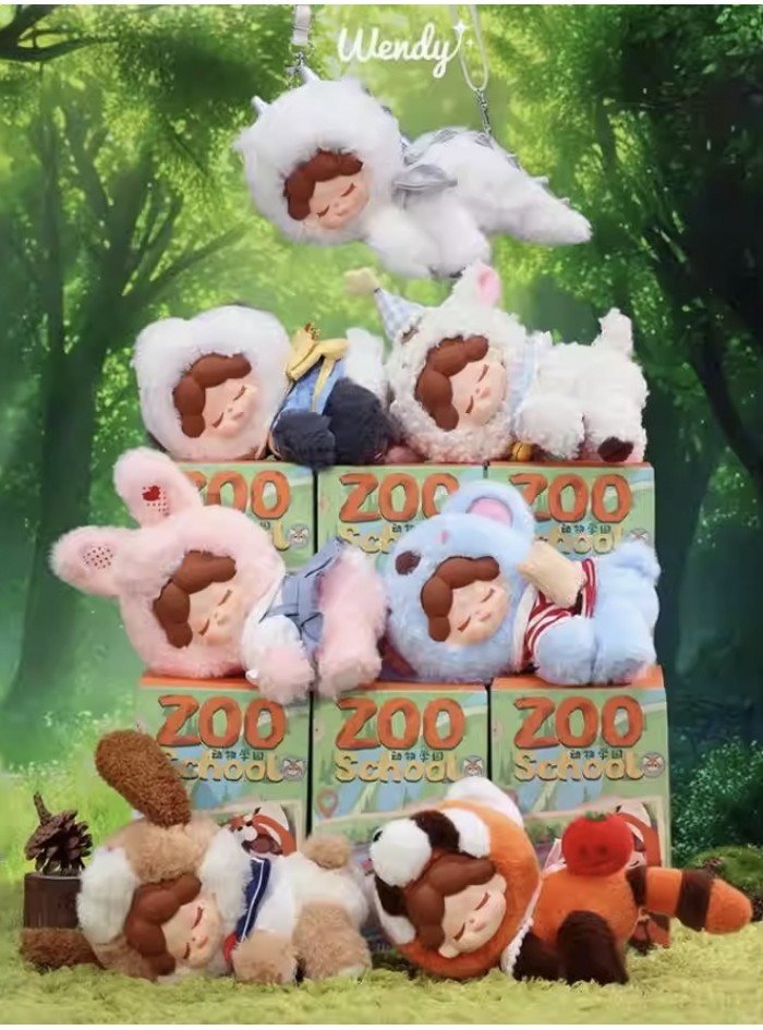 Wendy Zoo school Plush Series/กล่องตาบอด/น้ำกระเบื้อง/มือตุ๊กตา set ...