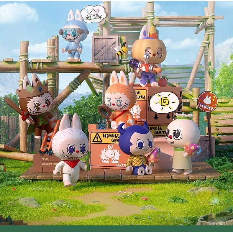 Popmart LABUBU LABUBU THEMONSTERS Forest Secret Base Building Blocks ...