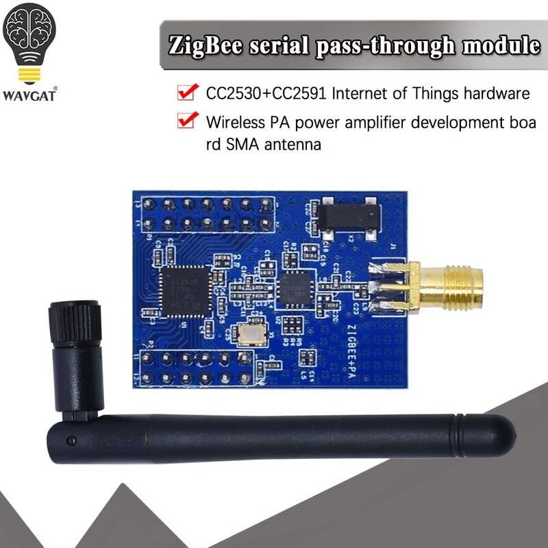 Zigbee Conversion Serial Port TTL Uart Wireless PA Module Cc2530+Cc2591 Power Amplifier ...