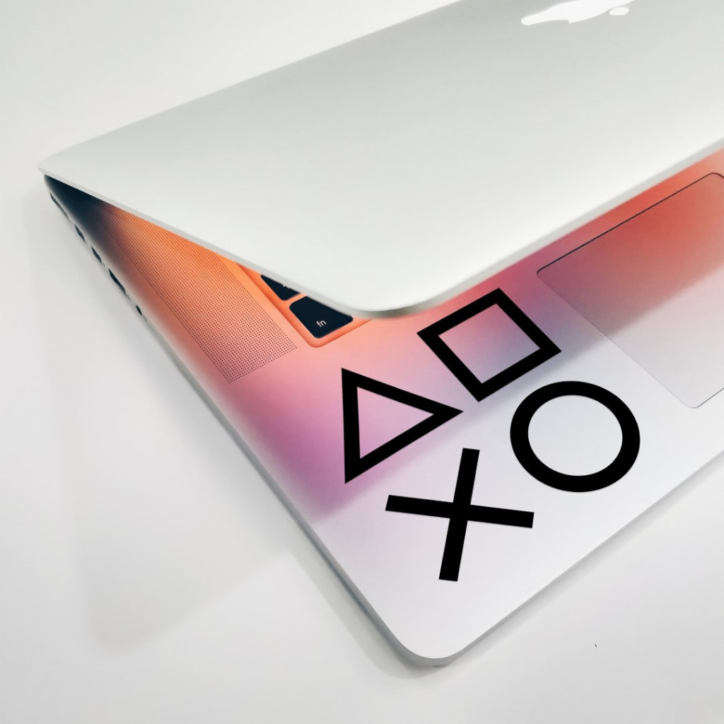 ในสต็อก Playstation Symbol AOXO Vertical Sticker - สติ๊กเกอร์ Macbook ...