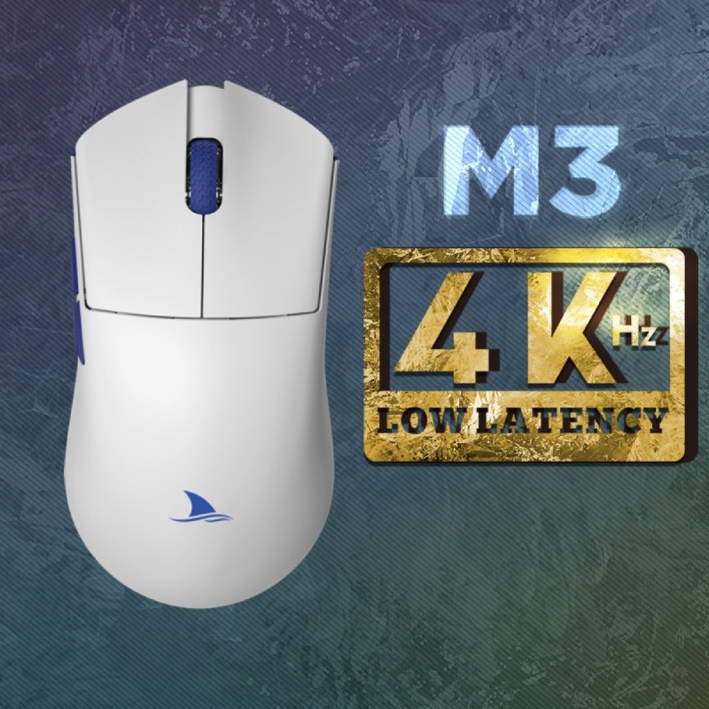 ในสต็อก Darmoshark M3 M3Pro เมาส์น้ําหนักเบา PAW3395 Gaming เมาส์ไร้สาย ...